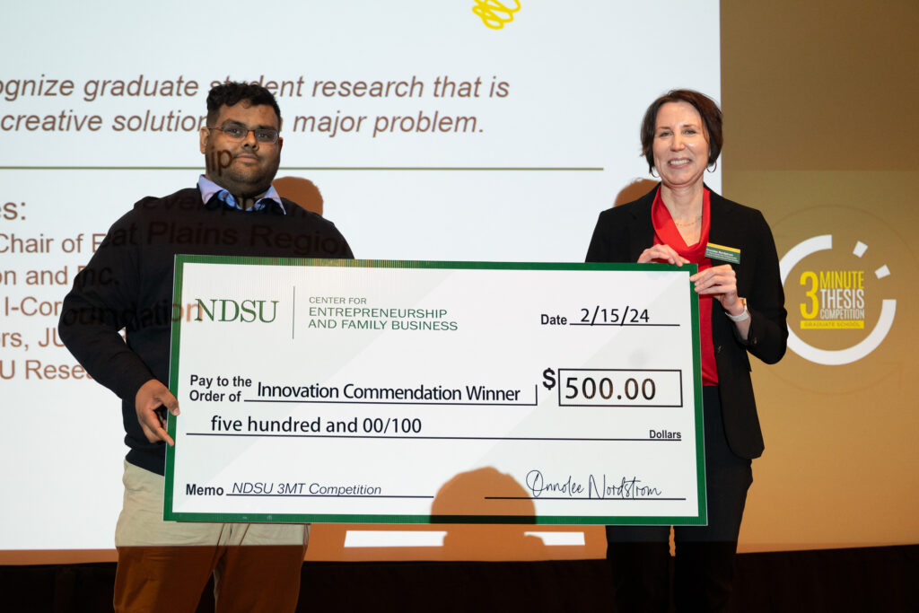 Four students earn Innovation Commendations - NDSU Center for ...